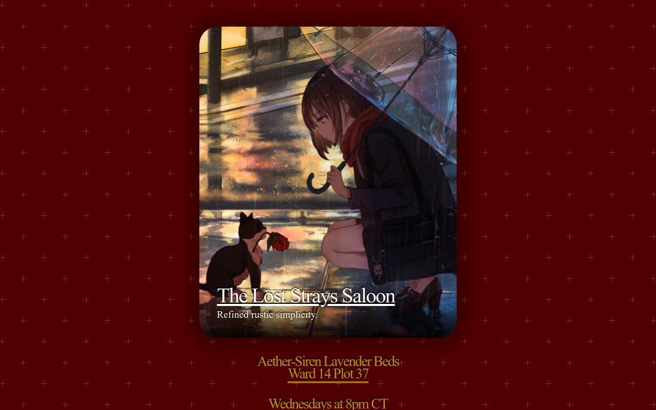 Lost Stray's Saloon Carrd